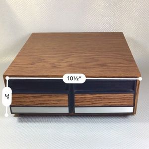 Storage & Organization | Vintage Audio Cassette Storage Two Drawer Case ...